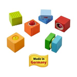 HABA Fun with Sounds Wooden Discovery Blocks with Acoustic Sounds (Made in Germany)