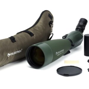 Celestron Regal M2 100ED Spotting Scope – ED Glass for Hunting, Birding and Outdoor Actvities – Phase and Dielectric Coated BaK-4 Prism – Fully Multi-Coated Optics – Dual Focus – 22-67x Zoom Eyepiece