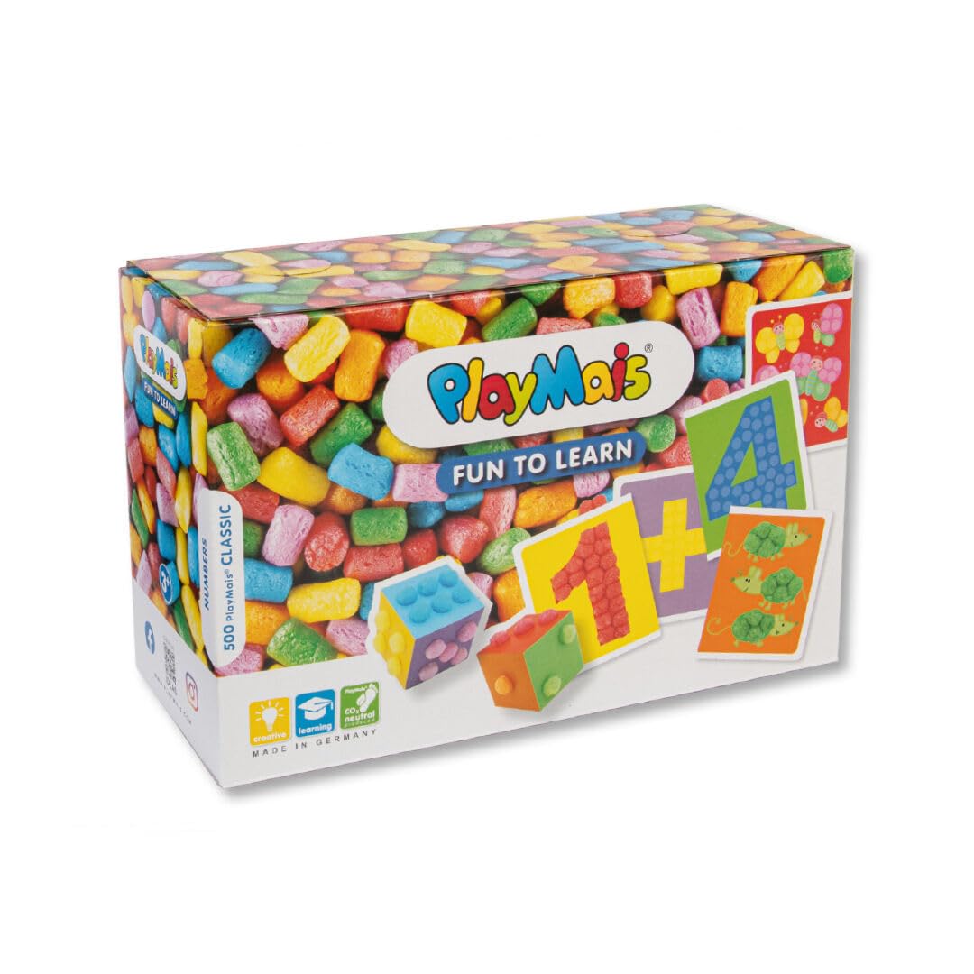 PlayMais Fun to Learn Numbers - Arts and Crafts Building Box - Educational Toys