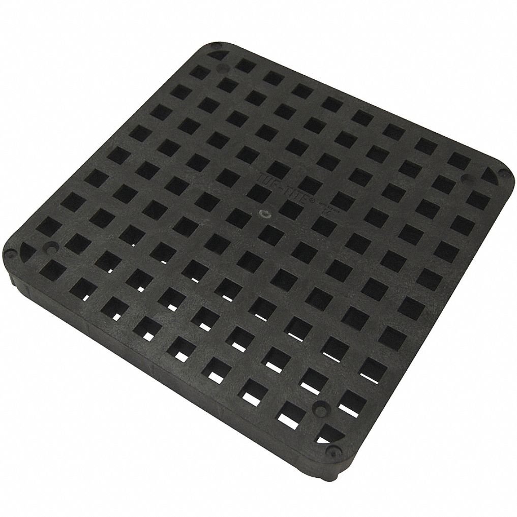 Grate, Plastic, Black, 10 in.