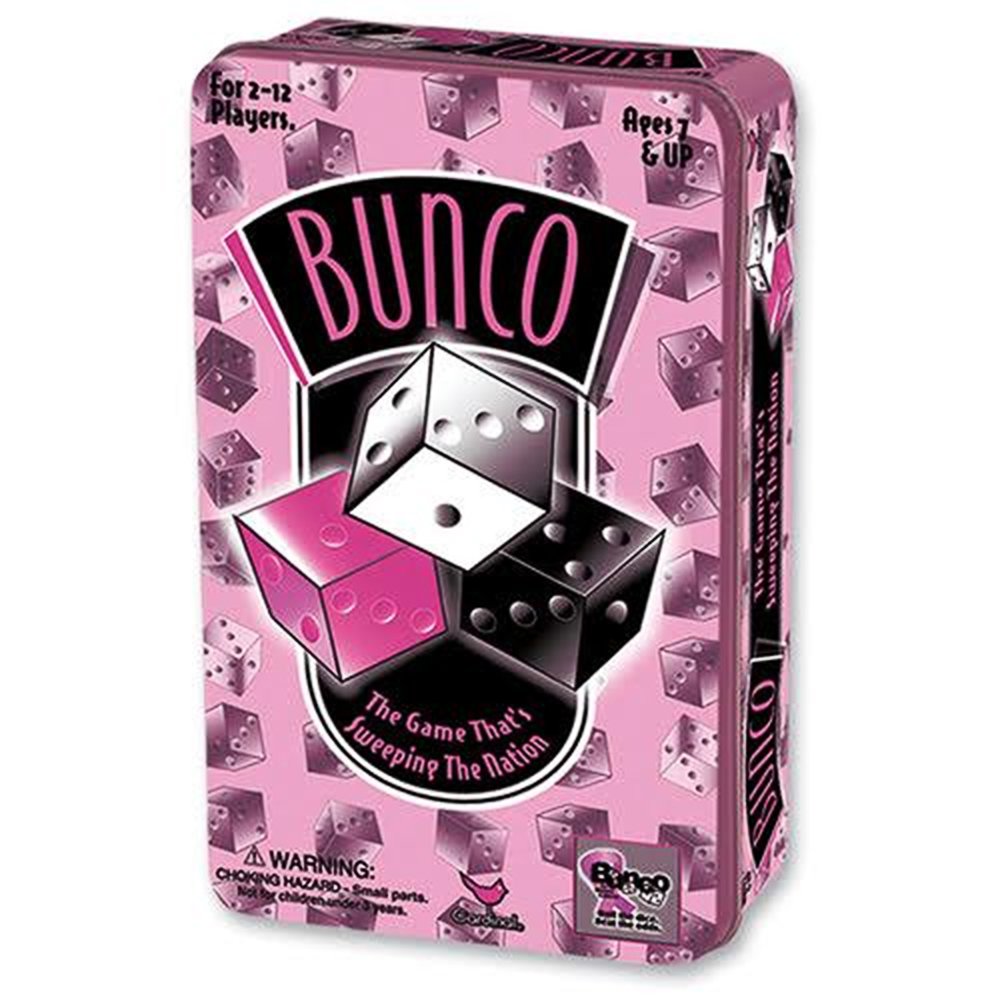 CARDINAL INDUSTRIES, Bunco Social Dice Game Complete Set,pink & black