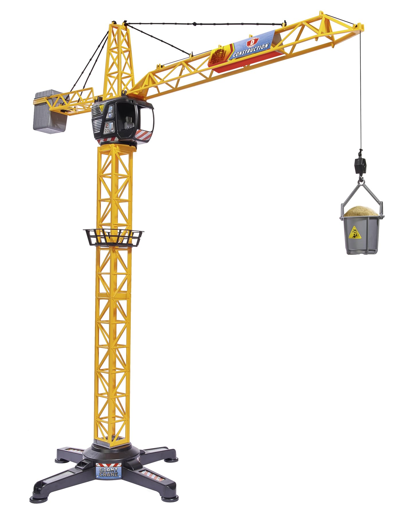 Dickie Toys 40" Giant Crane Playset , Yellow