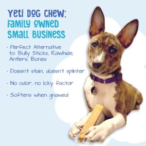 Yeti Dog Chew - Yak Cheese Himalayan Dog Chews - Healthy Long Lasting Dog Chews - Yak Chews for Large, Medium and Small Dogs - Yak Bones for Dogs - Natural Yak Cheese Dog Chews - Large, 7 oz