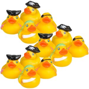 rhode island novelty 2" pirate rubber duckies (1 dozen)