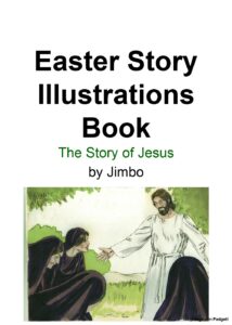 easter story illustrations book - the story of jesus