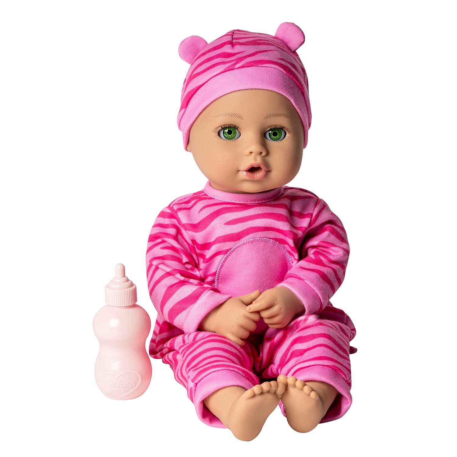 Adora Play Time Babies Collection, 13" Baby Doll with Doll Clothes and Accesories, Made with Sweet Baby Powder Scent, and GentleTouch Vinyl Body, Birthday Gift for Ages 1+ - Baby Pink