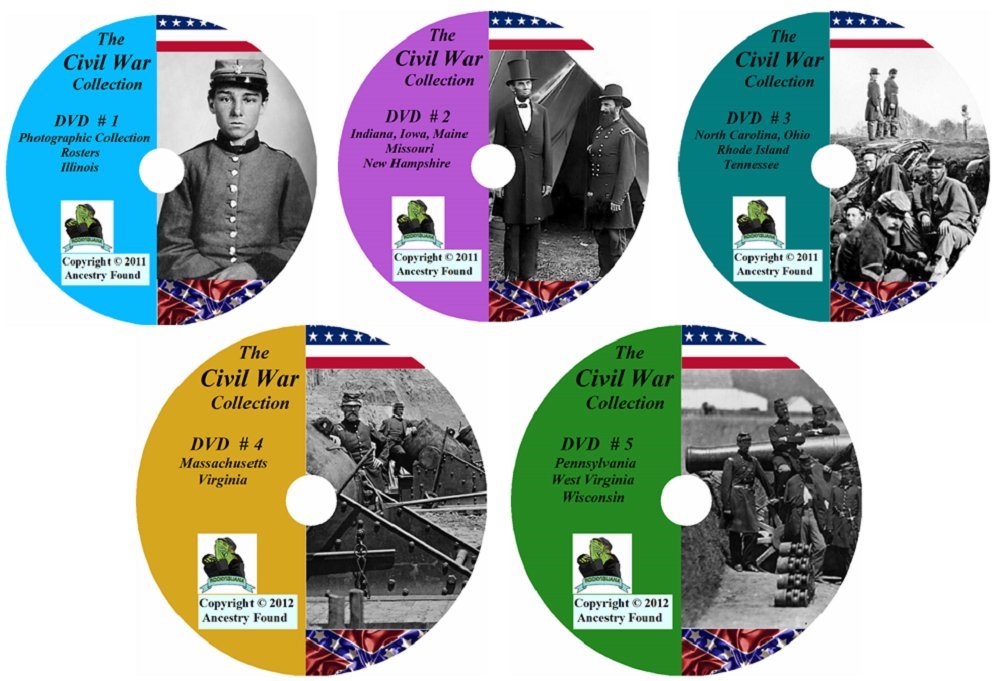 Civil War History and Genealogy - The Ultimate Collection - 698 books on DVD