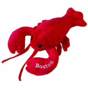 mary meyer stuffed animal soft toy, lobbie lobster- boston, 10-inches