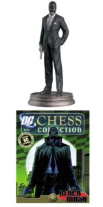 eaglemoss dc chess figure & collector magazine #25 black mask black pawn