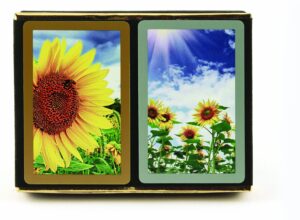 congress sunflower playing cards - standard index (pack of 2), multicolor