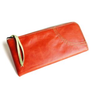 women's wallet, horse leather, made in japan (red)