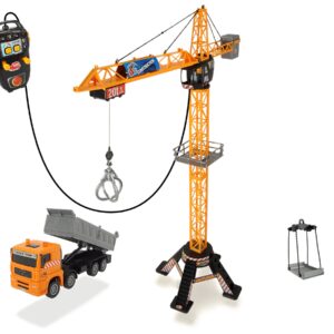 Dickie Toys 48" Mega Crane and Truck Vehicle and Playset