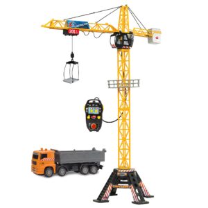 Dickie Toys 48" Mega Crane and Truck Vehicle and Playset