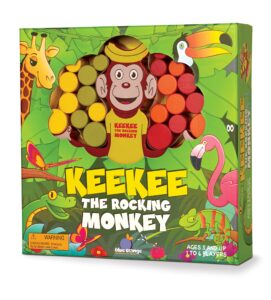 blue orange games keekee the rocking monkey award winning wooden skill building balancing game for kids