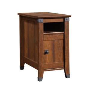 sauder carson forge side table, washington cherry finish