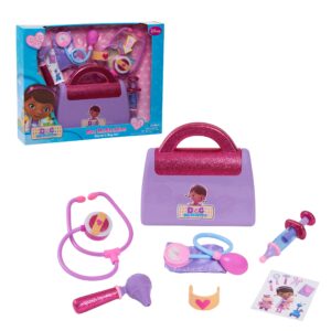 disney junior doc mcstuffins doctor's bag and accessories, dress up and pretend play, kids toys for ages 3 up, amazon exclusive by just play