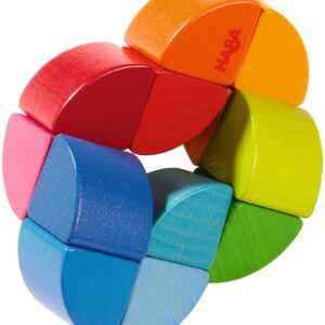 HABA Rainbow Ring Wooden Baby Fidget Toy (Made in Germany)