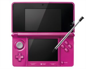 nintendo 3ds console-pink gloss (japanese imported version - only plays japanese version games)