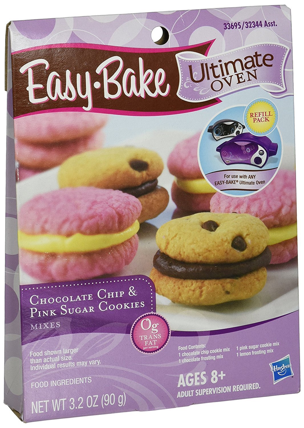 Easy Bake 5000 Ultimate Oven Chocolate Chip & Pink Sugar Cookies Refill Pack Playset