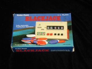 blackjack hand held game by radio shack