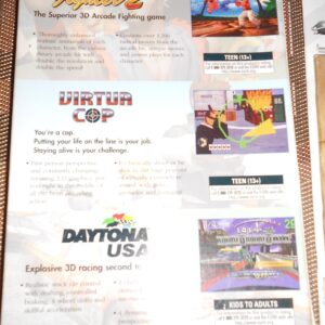 Sega Saturn 3 Free Games Promo NIB (Virtua Fighter 2/Virtua Cop/Daytona USA)