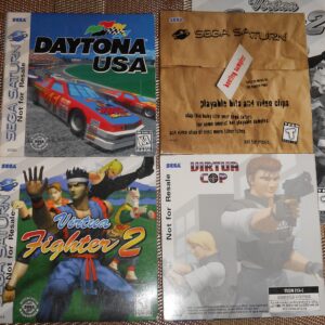 Sega Saturn 3 Free Games Promo NIB (Virtua Fighter 2/Virtua Cop/Daytona USA)