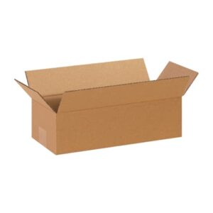 aviditi 14 x 6 x 4 corrugated cardboard boxes, long 14"l x 6"w x 4"h, pack of 25 | shipping, packaging, moving, storage box for home or business, strong wholesale bulk boxes