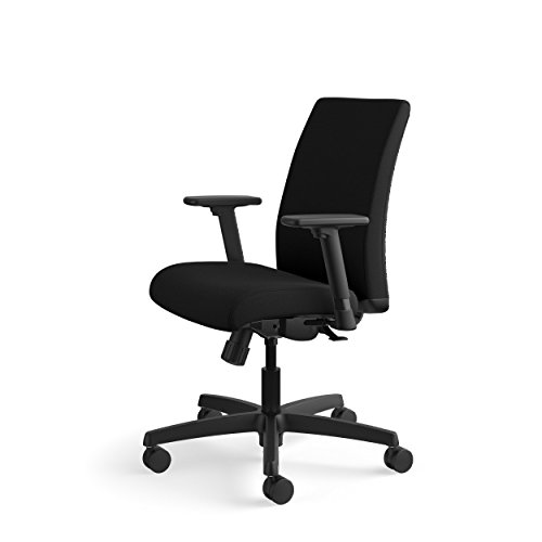 The HON Company HONIT105CU10 Ignition Task Chair, Upholstered Back, Black (Centurion)