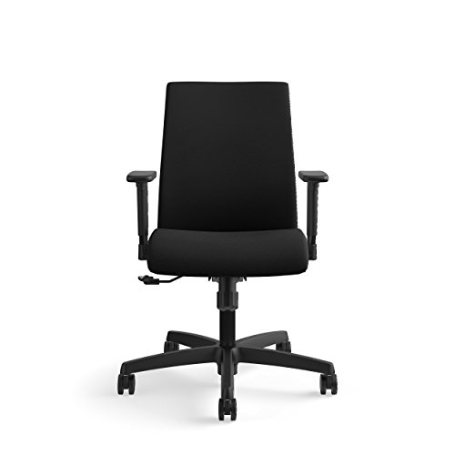 The HON Company HONIT105CU10 Ignition Task Chair, Upholstered Back, Black (Centurion)