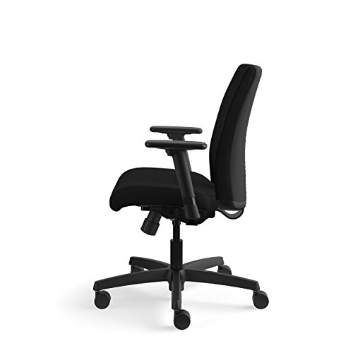 The HON Company HONIT105CU10 Ignition Task Chair, Upholstered Back, Black (Centurion)