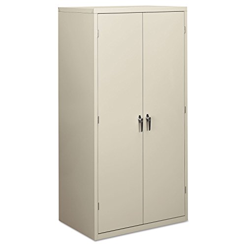 HON Brigade 5-Shelf Storage Cabinet, Adjustable Shelves, 72"H x 36"W x 24 1/4"D, Light Gray