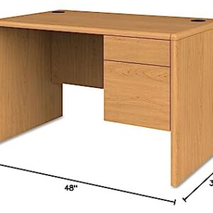 HON 10700 Series Small Right Pedestal Desk