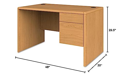 HON 10700 Series Small Right Pedestal Desk