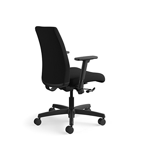 The HON Company HONIT105CU10 Ignition Task Chair, Upholstered Back, Black (Centurion)