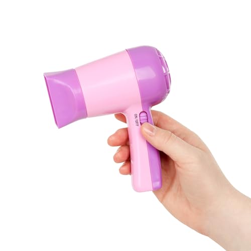 Battat- Play Circle- Hair Dryer With Sounds & Air – Carrying Case – Salon Accessories- Pretend Play Toys- Beauty Shop- 3 years + (15 Pieces)