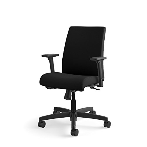 The HON Company HONIT105CU10 Ignition Task Chair, Upholstered Back, Black (Centurion)