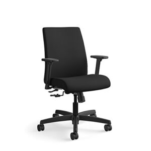 The HON Company HONIT105CU10 Ignition Task Chair, Upholstered Back, Black (Centurion)