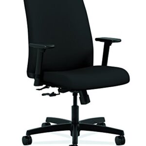 The HON Company HONIT105CU10 Ignition Task Chair, Upholstered Back, Black (Centurion)