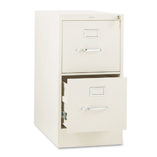 HON 310 Series Vertical Files w/Locks-2 Drawer File, Vertical, Letter, 15"x26-1/2"x29", Putty