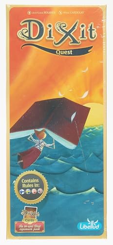 Dixit Quest Board Game - Expand Your Imagination with 84 New Cards! Creative Storytelling Game, Fun Family Game for Kids & Adults, Ages 8+, 3-6 Players, 30 Minute Playtime, Made by Libellud