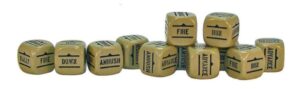 bolt action wwii military wargaming sand dice pack of 12