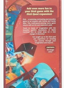 Dixit Quest Board Game - Expand Your Imagination with 84 New Cards! Creative Storytelling Game, Fun Family Game for Kids & Adults, Ages 8+, 3-6 Players, 30 Minute Playtime, Made by Libellud