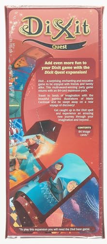 Dixit Quest Board Game - Expand Your Imagination with 84 New Cards! Creative Storytelling Game, Fun Family Game for Kids & Adults, Ages 8+, 3-6 Players, 30 Minute Playtime, Made by Libellud