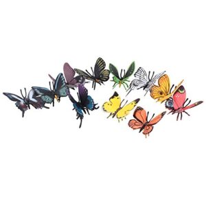 Wild Republic Butterfly Nature Tube, Insect Figurines Tube, Nature Toys, Kids Gifts, 12-piece,Multicolor,1.5" to 3"