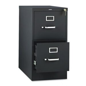 hon 310 series vertical files w/locks-2 drawer file, vertical, letter, 15"x26-1/2"x29", black