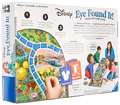 Ravensburger World of Disney Eye Found It Board Game - Engaging Fun for Kids and Adults | Suitable for Ages 4 and Up | Promotes Critical Thinking Skills | Featuring Beloved Disney Characters