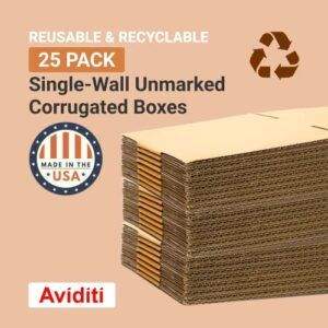 Aviditi 14 x 6 x 4 Corrugated Cardboard Boxes, Long 14"L x 6"W x 4"H, Pack of 25 | Shipping, Packaging, Moving, Storage Box for Home or Business, Strong Wholesale Bulk Boxes