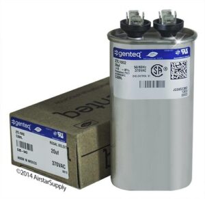 ge genteq oval capacitor 20 uf mfd 370 volt 27l1002bz3 27l1002