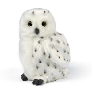 living nature snowy owl stuffed animal | fluffy owl | soft toy gift for kids | 7 inches