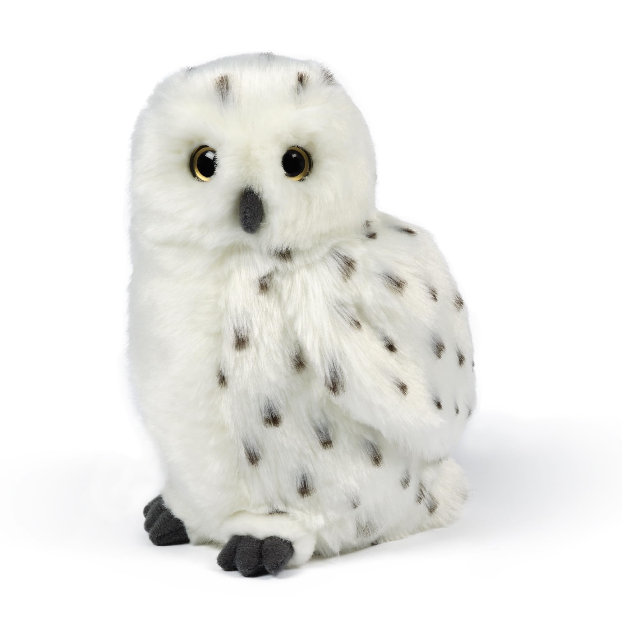 Living Nature Snowy Owl Stuffed Animal | Fluffy Owl | Soft Toy Gift for Kids | 7 inches